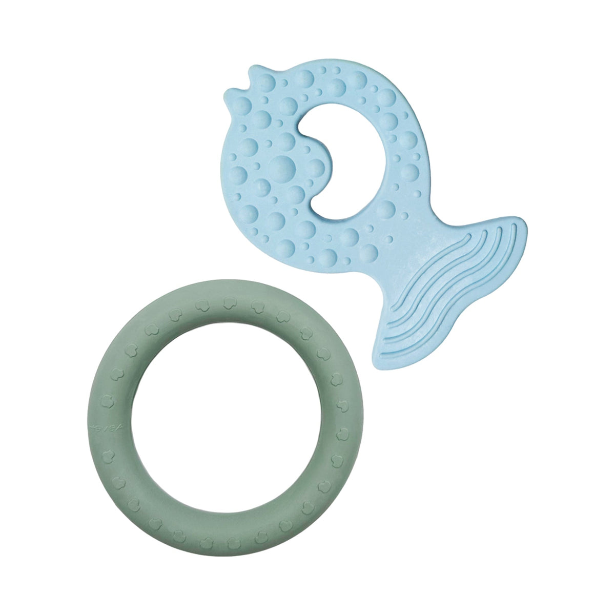 Fish Teether & Kawan Teether Ring in Natural Rubber Two-Pack - – The ...
