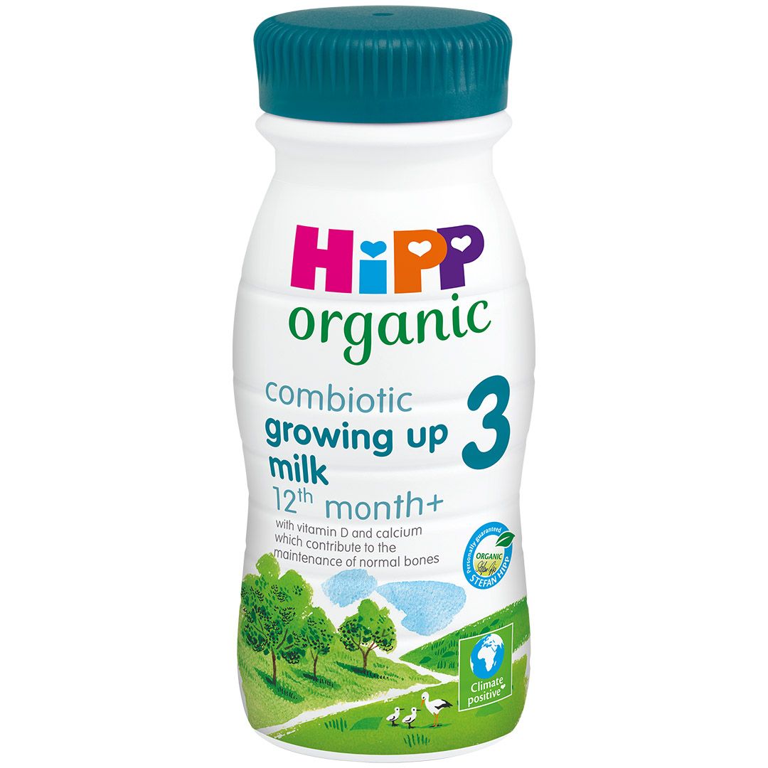 HiPP Organic 3 Growing up Baby Milk Ready to feed liquid from the 12th ...
